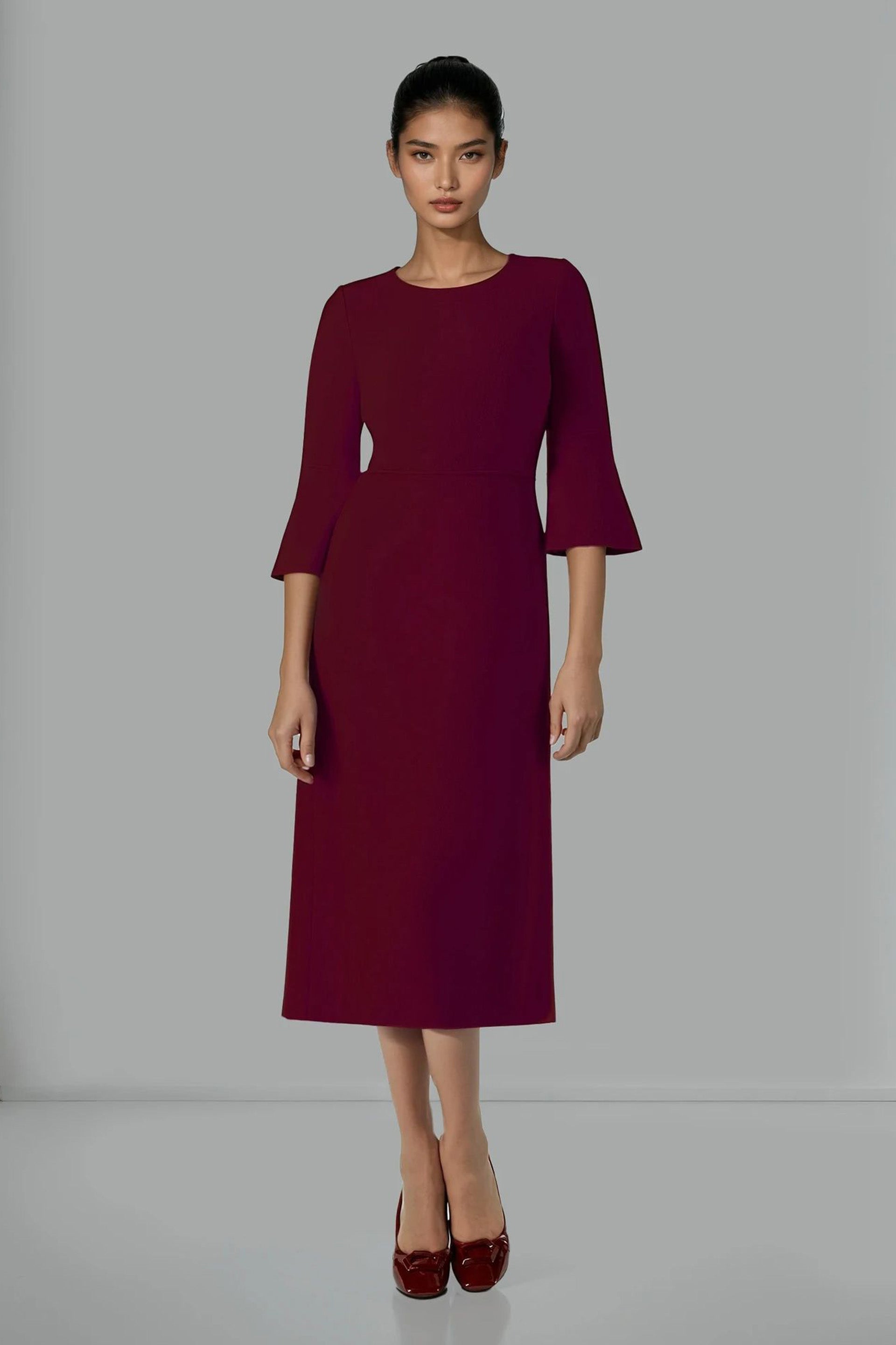 Riley Dress - Bordeaux – Jane Atelier