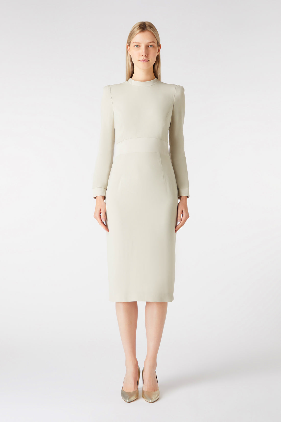 Sheba Pencil Dress Oyster – Jane Atelier