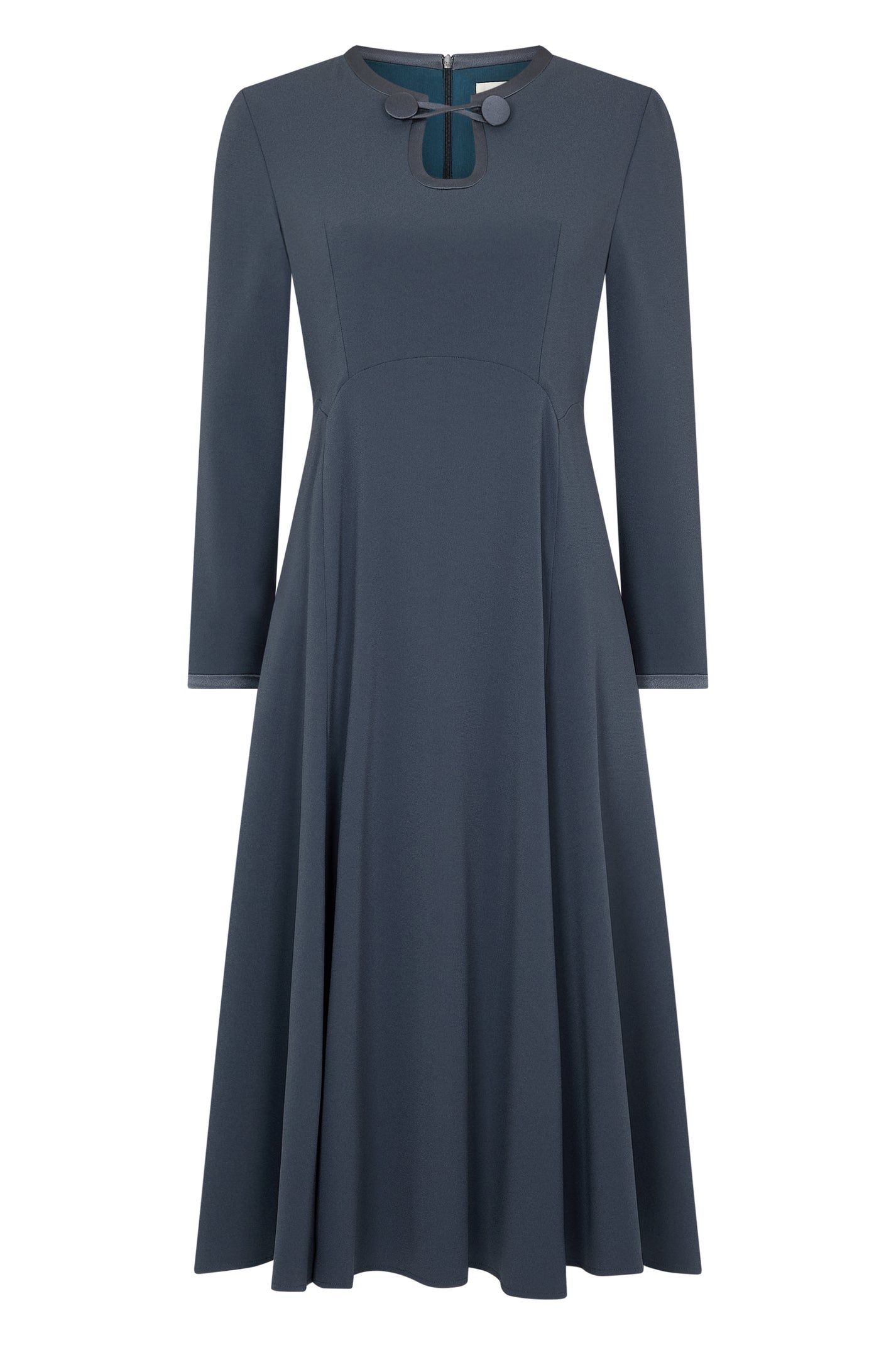 Taite Cady Fit And Flare Dress - Shadow Grey – Jane Atelier